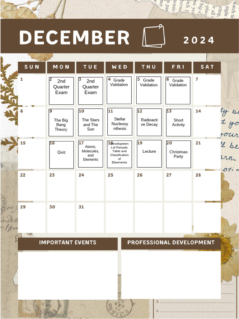 PLANNER PHYSCI | PDF | Chemical Elements | Chemistry