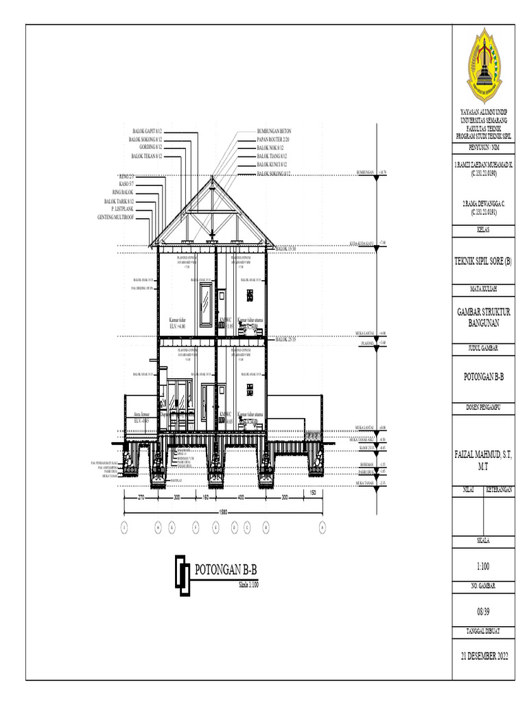 8.POTONGAN B-B FIX | PDF