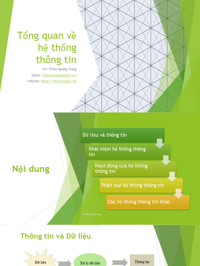 Bai 1 - Tong Quan Ve He Thong Thong Tin | PDF