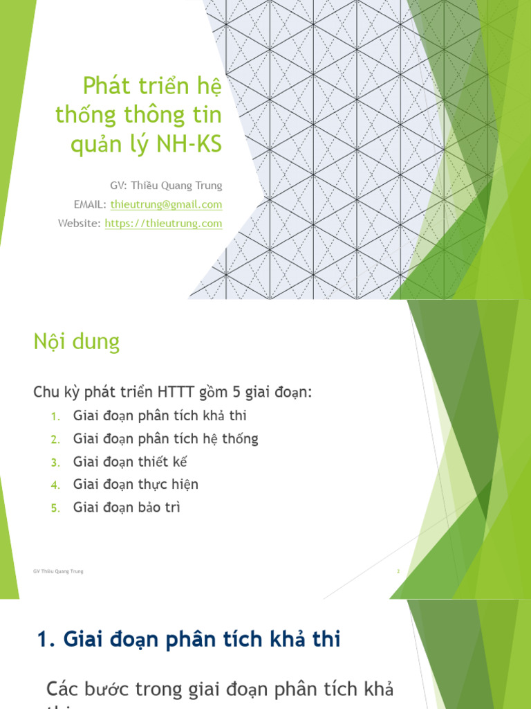 Bai 5 - Phat trien he thong thong tin quan ly NH-KS | PDF
