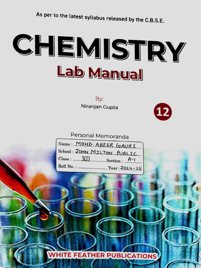 Real Lab Manual Chemistry On File | PDF