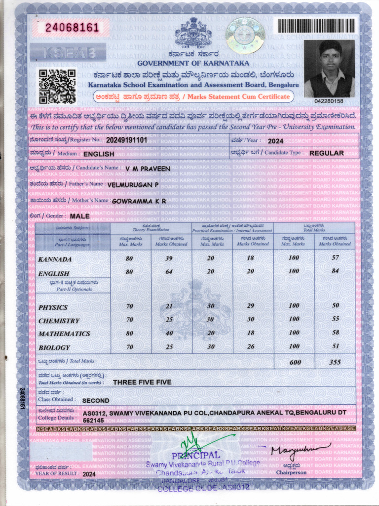 12 Marks Card | PDF