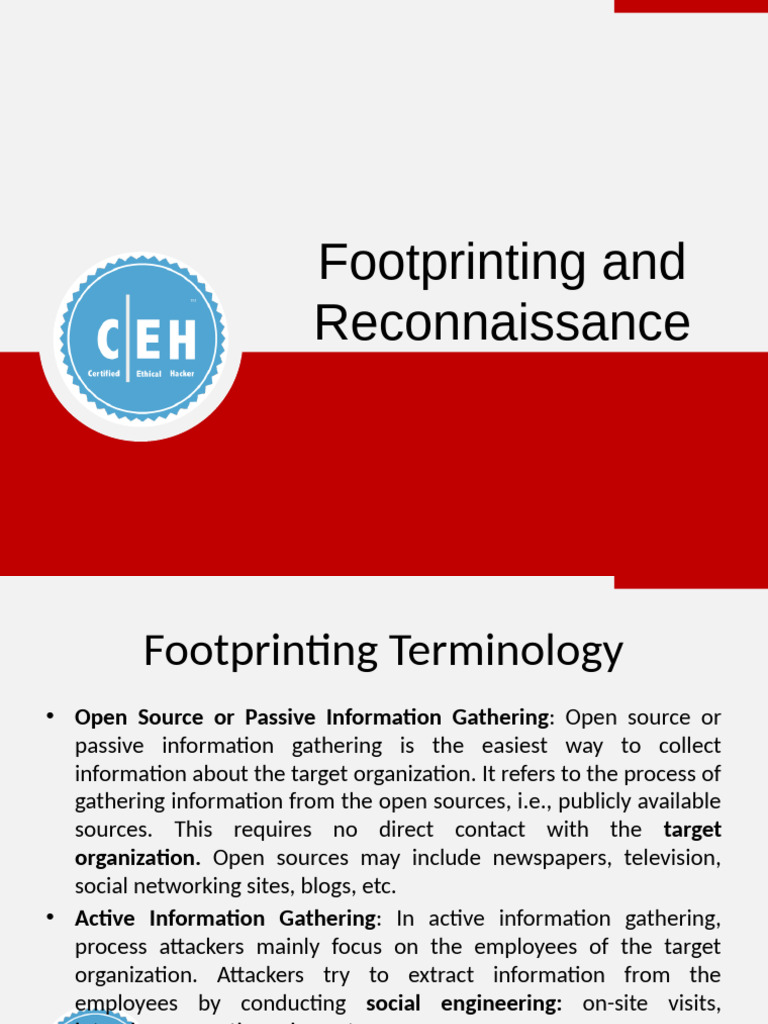 Module 02 Footprinting and Reconnaissance | PDF | Domain Name System ...