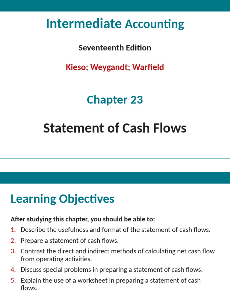 ch23 | PDF | Cash Flow Statement | Book Value