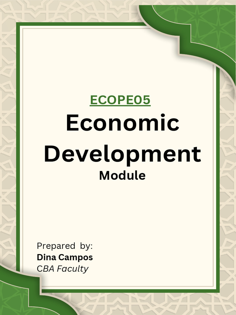 Understanding Economic Development Metrics | PDF | Economic Development ...