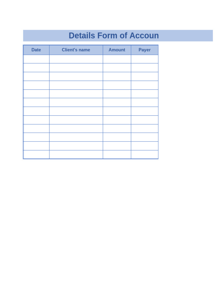 Receivable and Payable Form | PDF