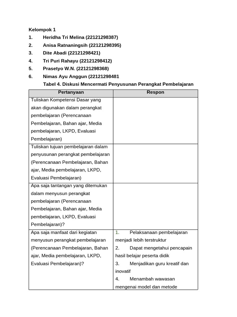 Tabel 4. Diskusi | PDF