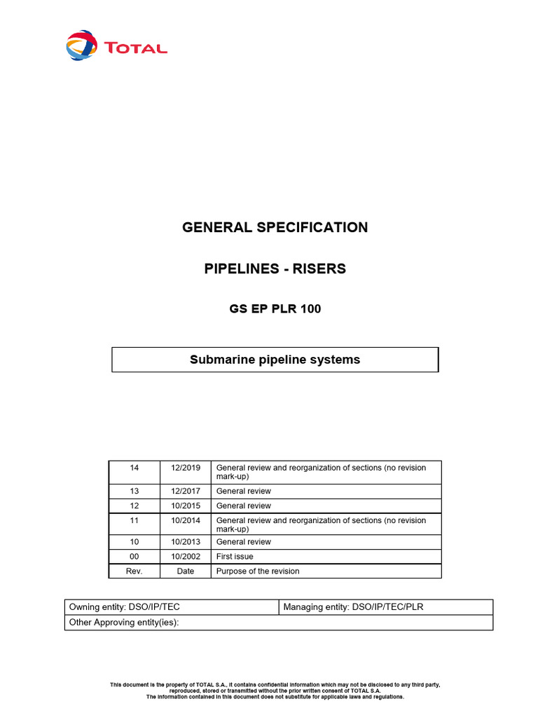 GS Ep PLR 100 en | PDF | Pipe (Fluid Conveyance) | Specification ...