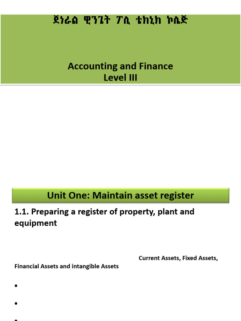 Prepare Financial Reports | PDF | Depreciation | Debits And Credits