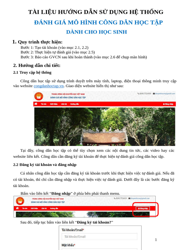 Tai Lieu Huong Dan Danh Gia Cong Dan Hoc Tap | PDF