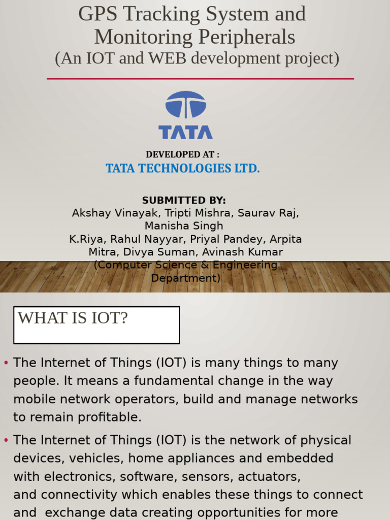 GPS Tracking System and Monitoring Peripherals | PDF | Internet Of Things | Wi Fi