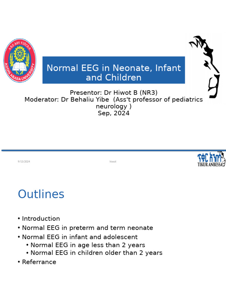 Hiwot Normal EEG Pediatrics | PDF | Electroencephalography | Clinical Medicine