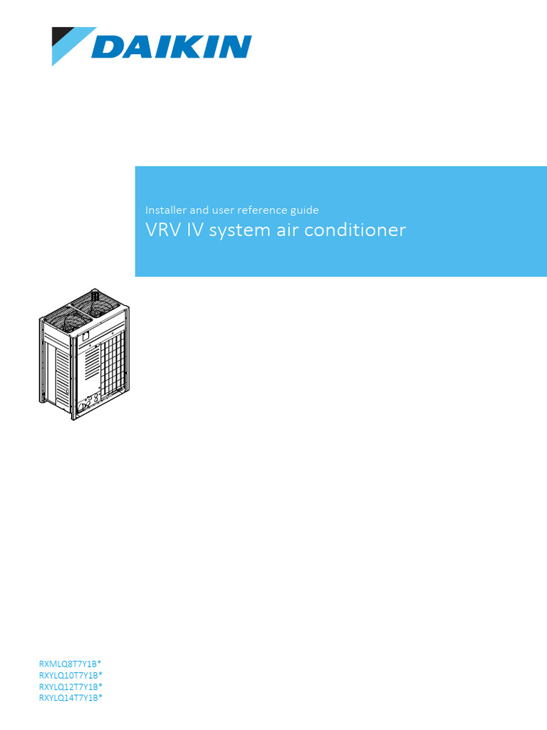 vrv_iv | PDF | Electrical Wiring | Air Conditioning