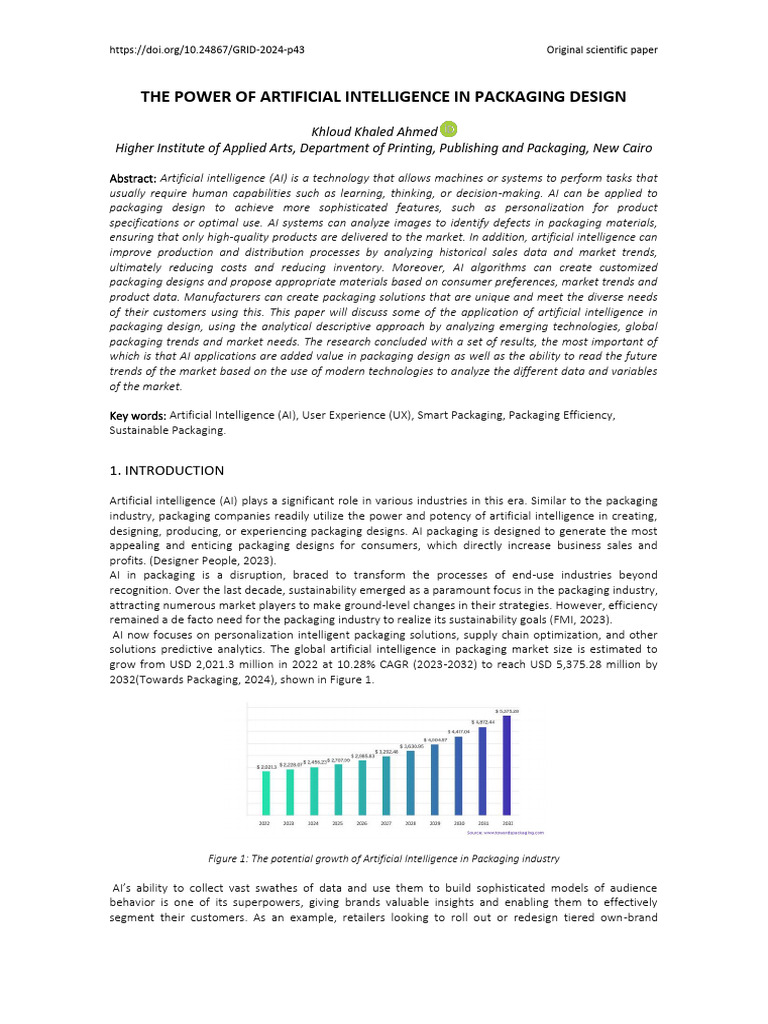 AI Innovations in Packaging Design | PDF | Artificial Intelligence ...