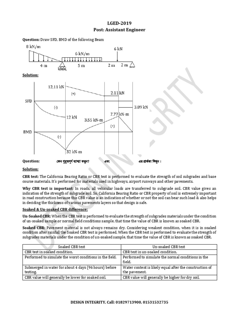 Lged-2019 Question Solutions | PDF | Deep Foundation | Concrete