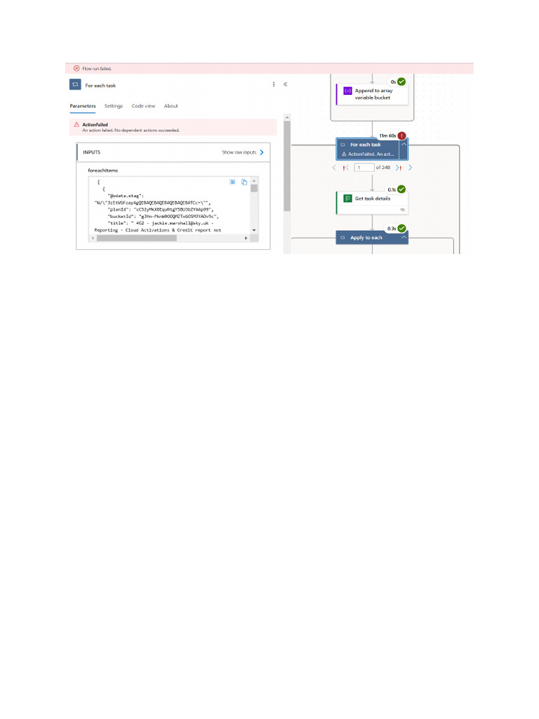 Power Automate Error Pdf