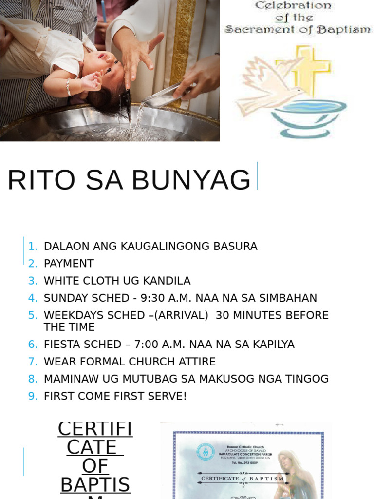 Rito Sa Bunyag | PDF