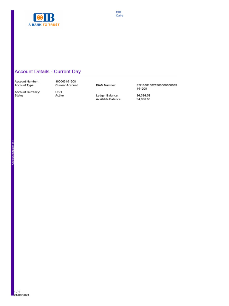 Account Statement | PDF