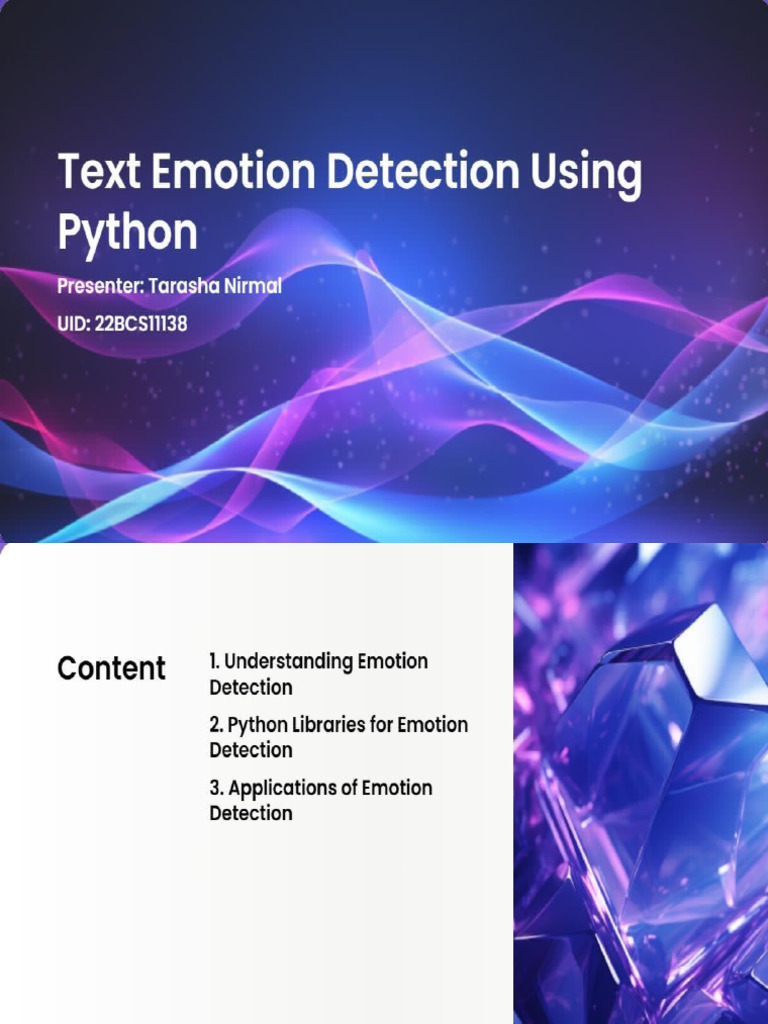 Text emotion detection | PDF