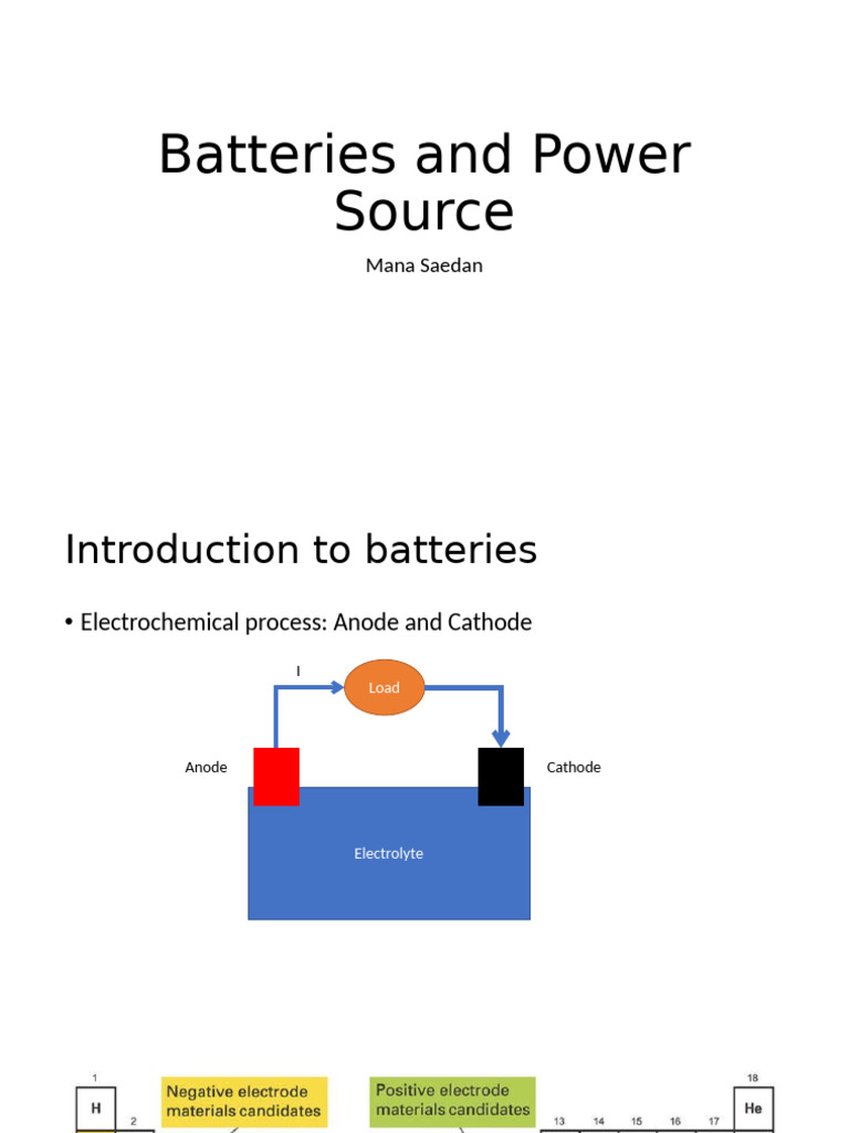 Ch1-Batteries and Power Source | PDF