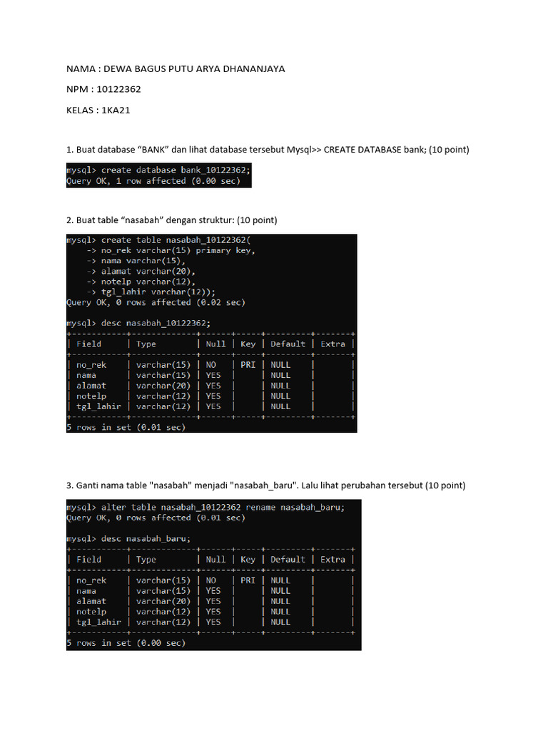 Pert2_Act1_Dewa Bagus Putu Arya Dhananjaya_10122362 | PDF