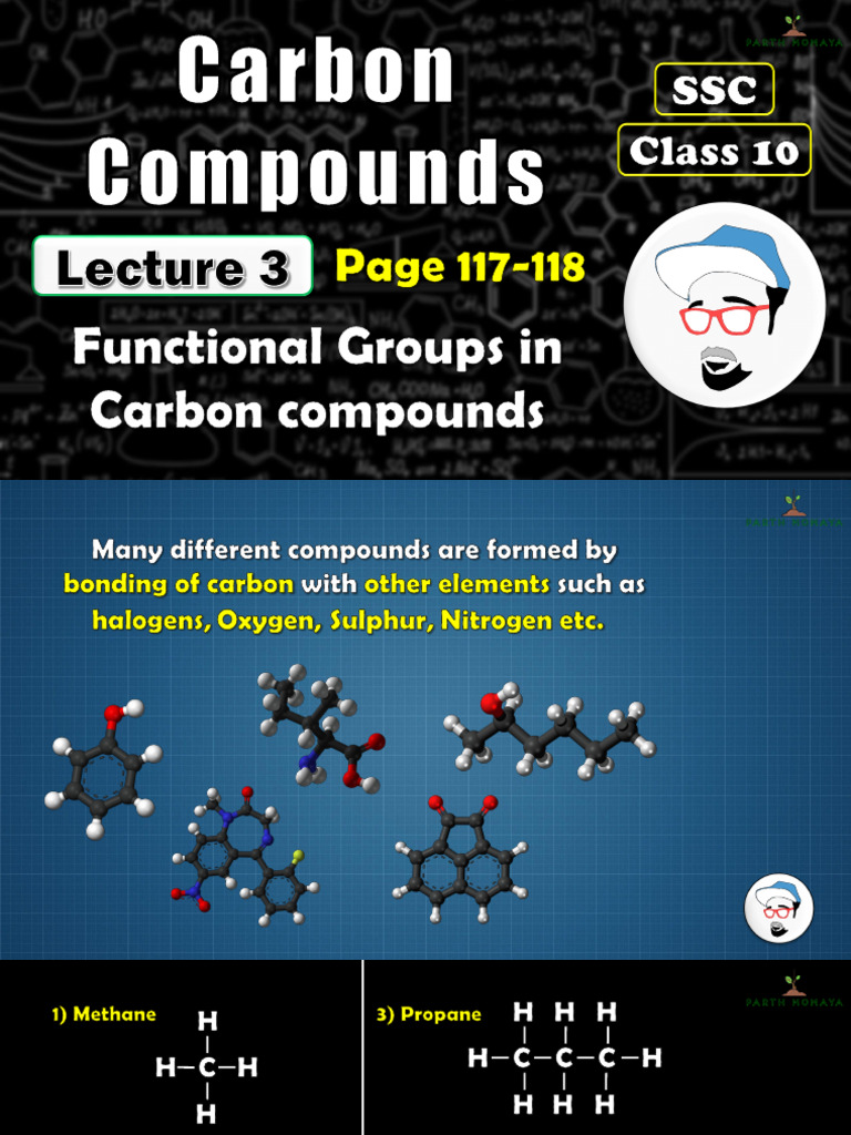 Functional Groups - Carbon Compounds | PDF