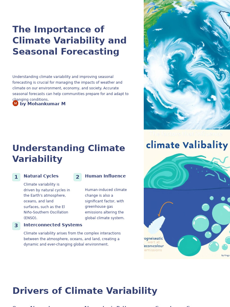 The Importance of Climate Variability and Seasonal Forecasting | PDF ...
