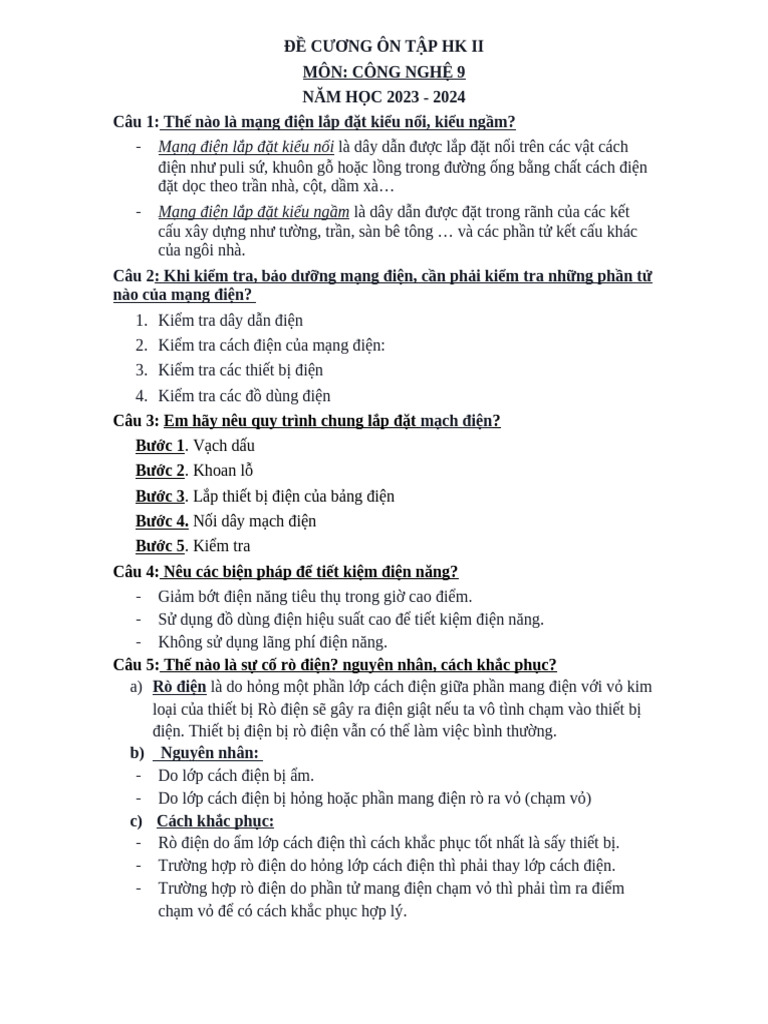 DE-CUONG-ON-TAP-KHII-NH-2023-2024 | PDF