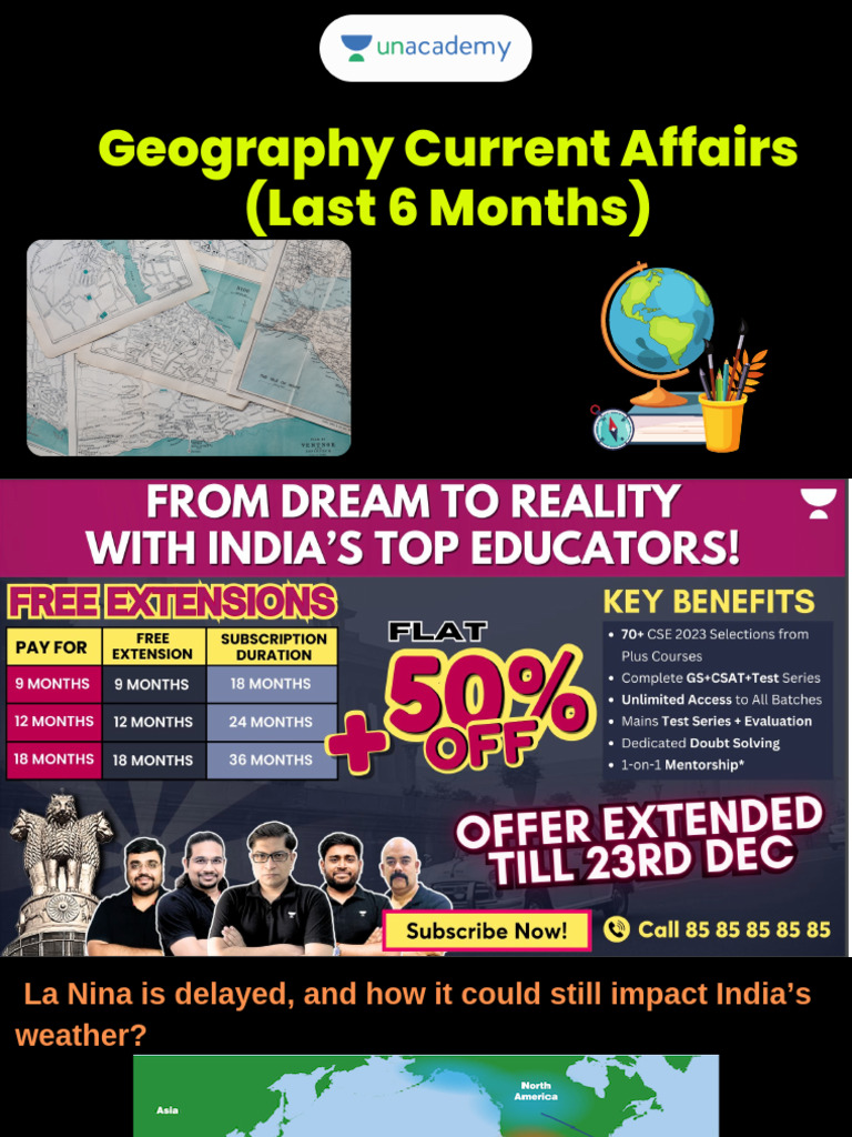 CA Geography Last 6 Months | PDF | Sea Surface Temperature | Earth Sciences