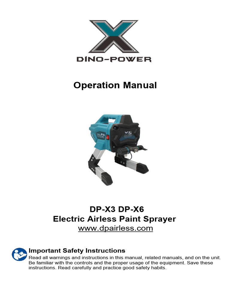 Operation Manual For DP x3 DP x6 | PDF | Pump