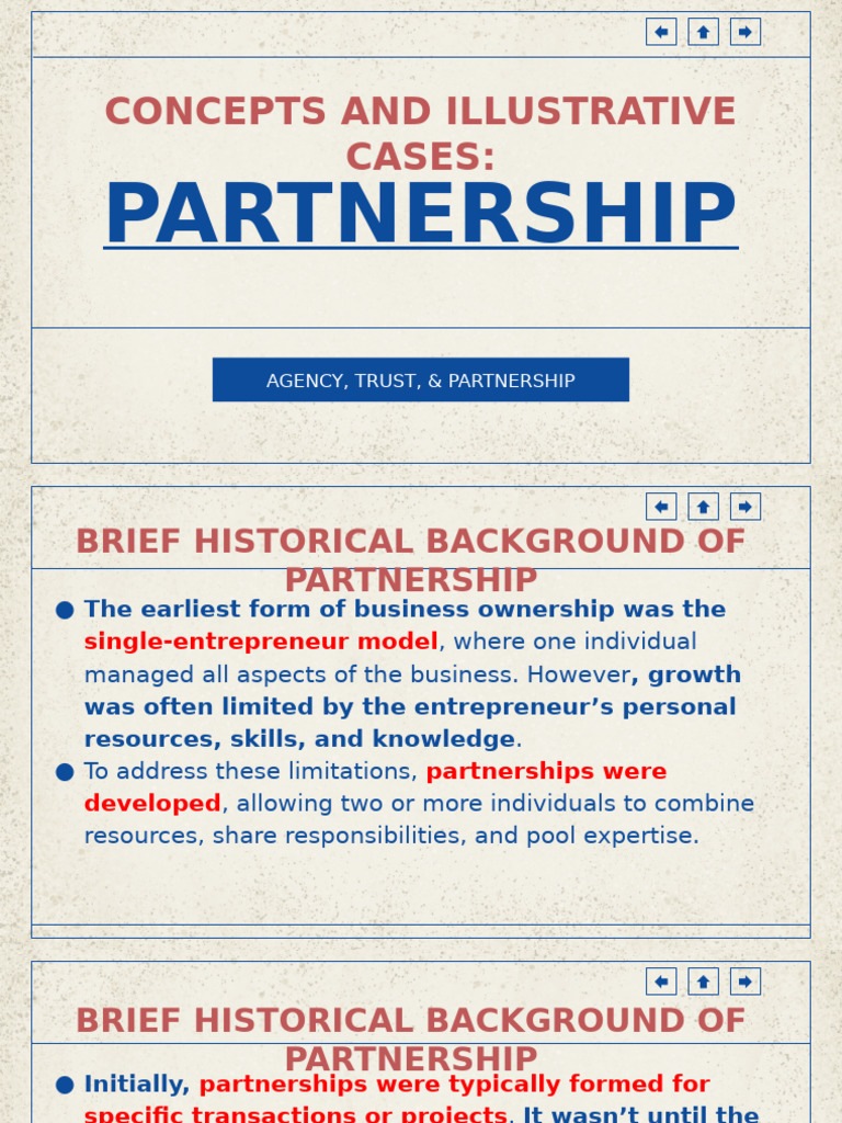 Understanding Partnership Law Essentials | PDF | Partnership | Limited ...