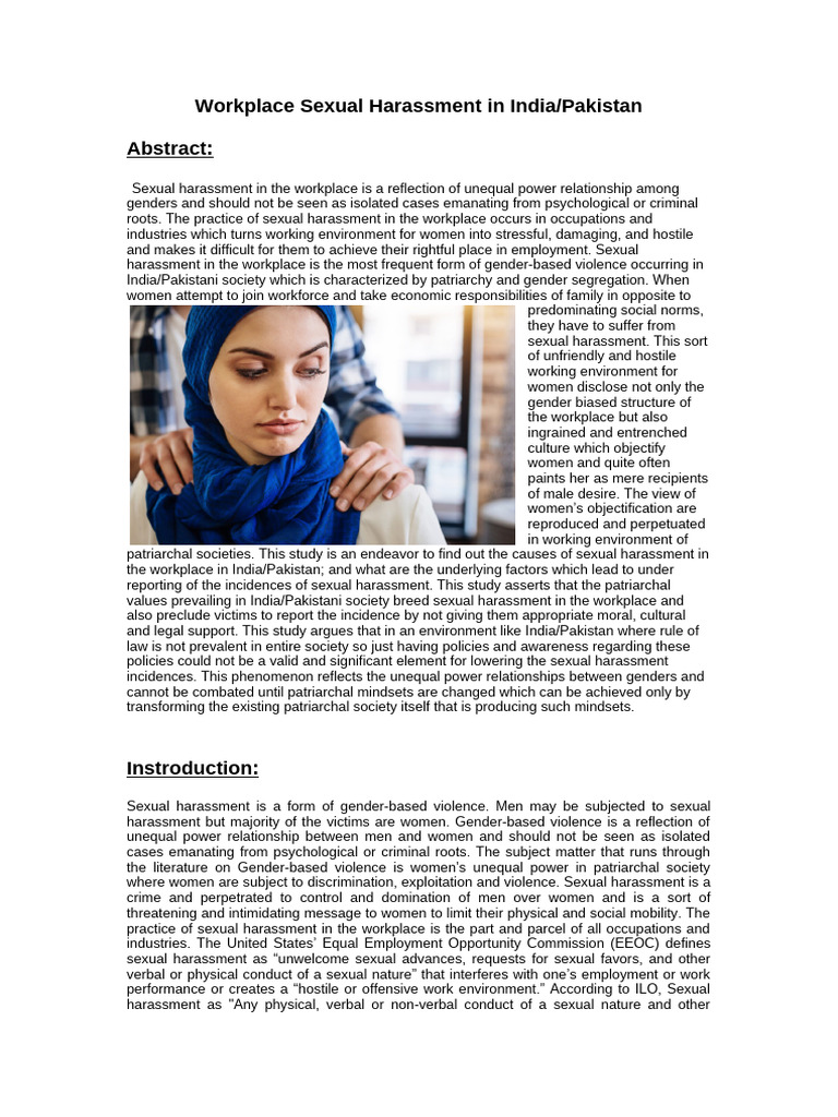 Workplace Sexual Harassment | PDF | Sexual Harassment | Discrimination
