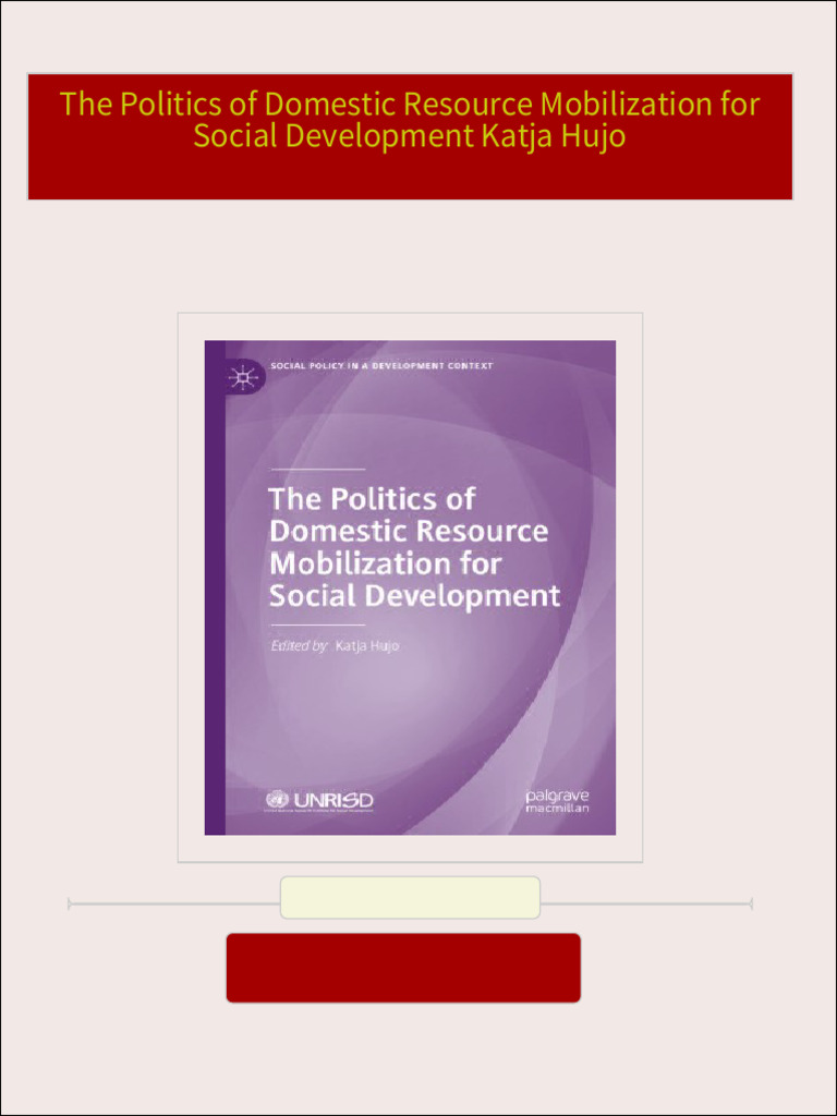 The Politics of Domestic Resource Mobilization for Social Development ...