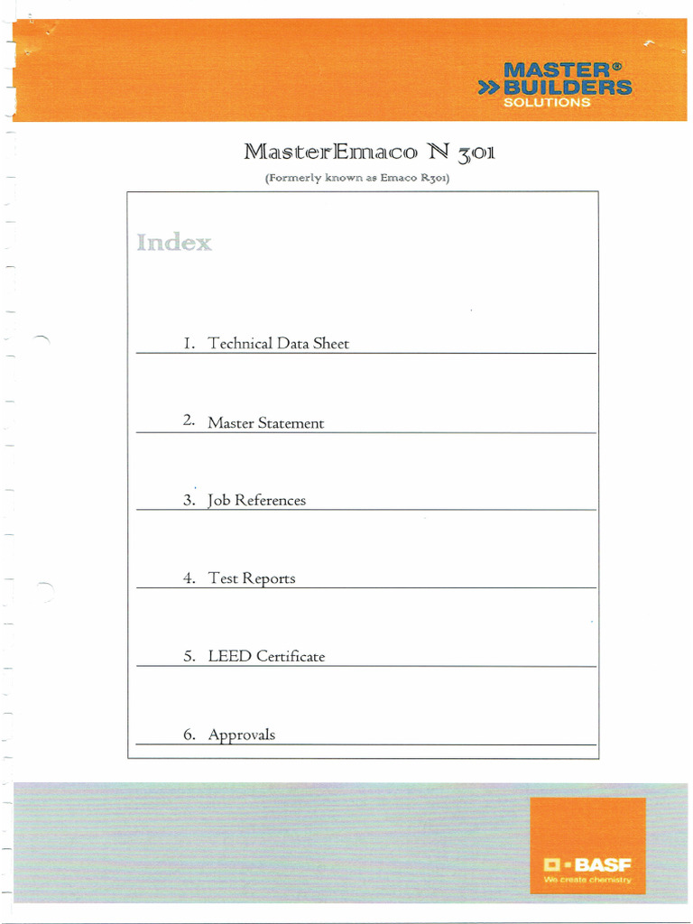 BASF - MasterEmaco N 301 | PDF