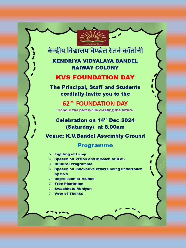 Foundation Day Invitation | PDF