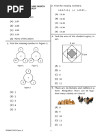 Question Paper ICATS Mathematics Contest 2022 Grade 5 6 | PDF