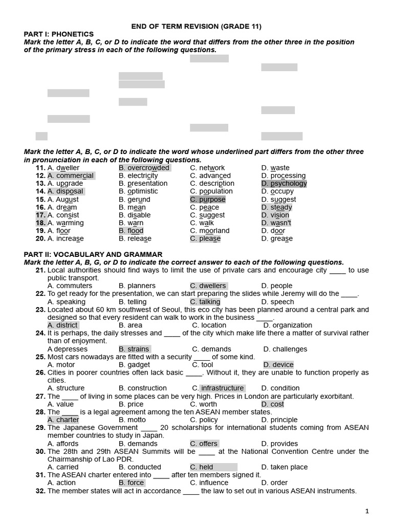 2023-2024 E11 EOT Revision | PDF | Climate Change | Greenhouse Effect