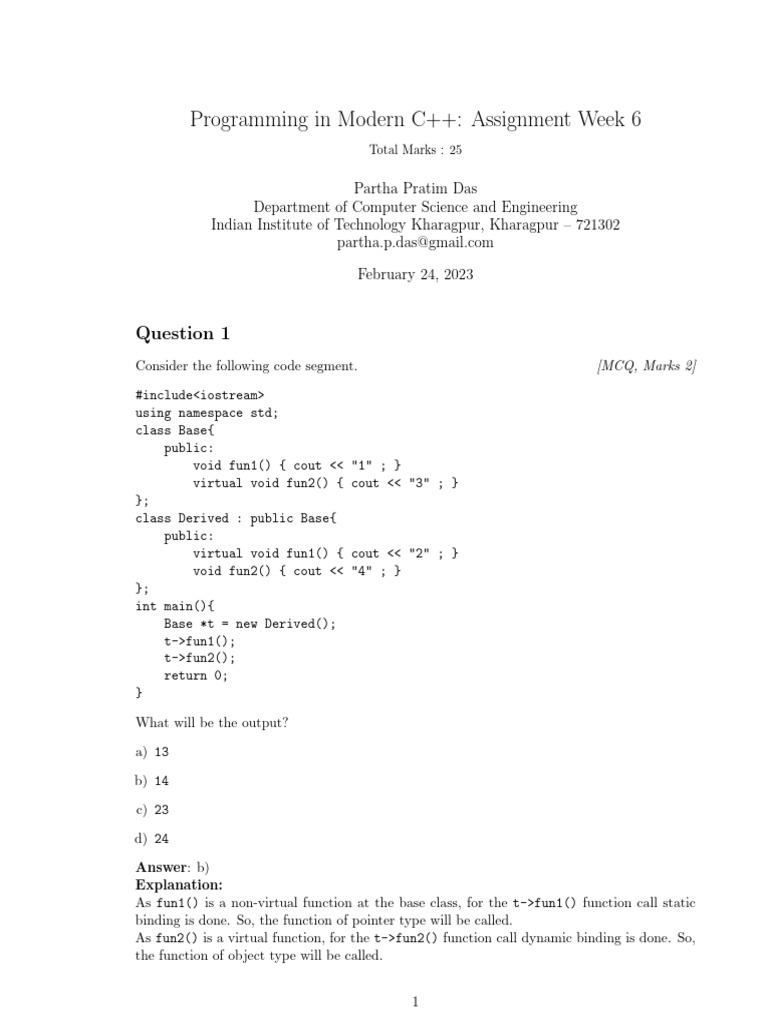 Assignment 6 Solution | PDF | Computer Programming | Systems Architecture
