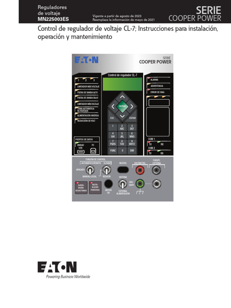 CL 7 Regulator Control Instructions Mn225003es | PDF | Cambiar | Scada