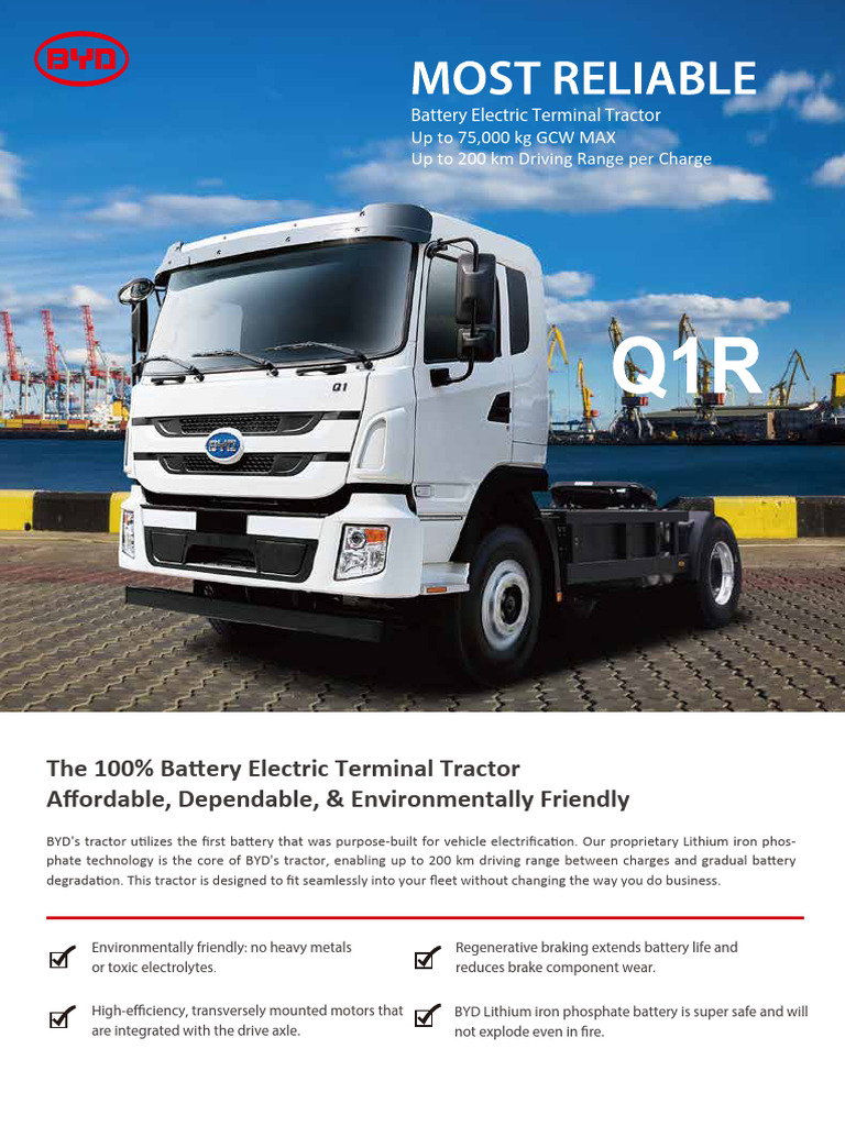 Brochure Q1R Etruck NOV 21 | PDF | Electric Vehicle | Vehicles