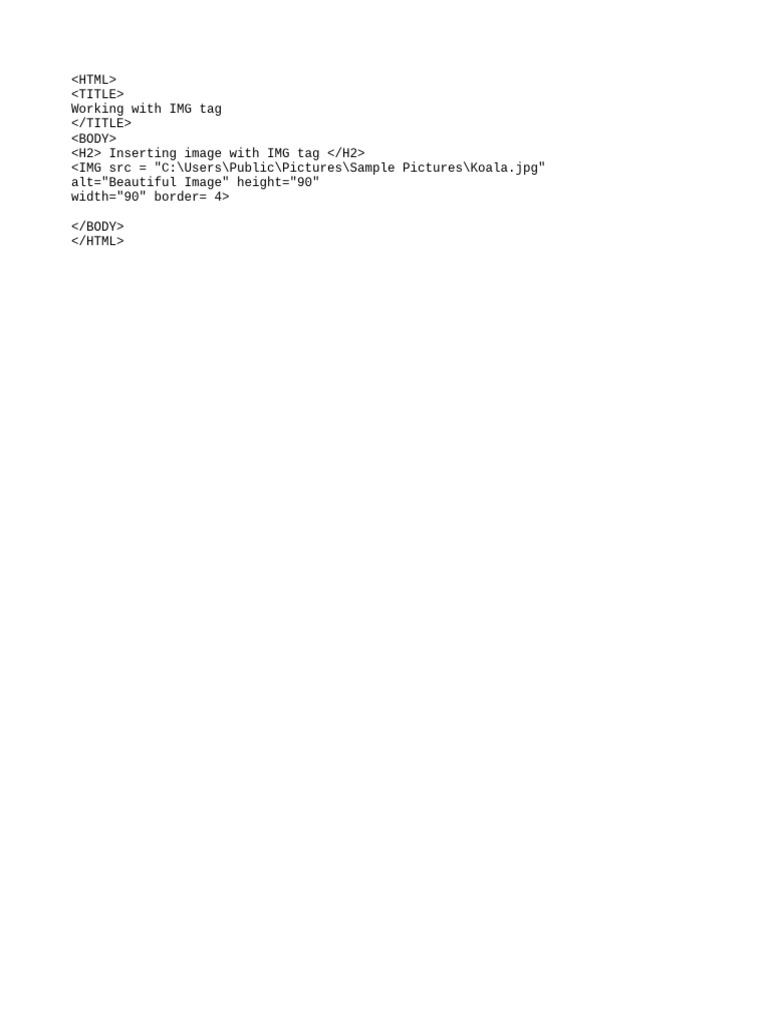 Img - HTML | PDF