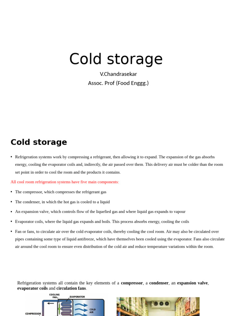 Lecture 2. Cold Storage | PDF | Refrigeration | Thermal Insulation