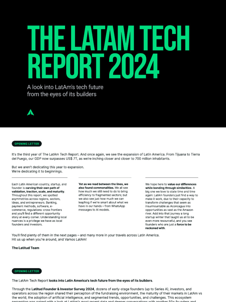 LatAm Tech Report 2024: Insights & Trends | PDF