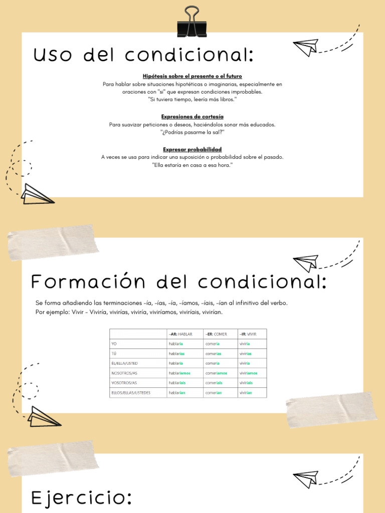 Presente subjuntivo y condicional simple-2 | PDF