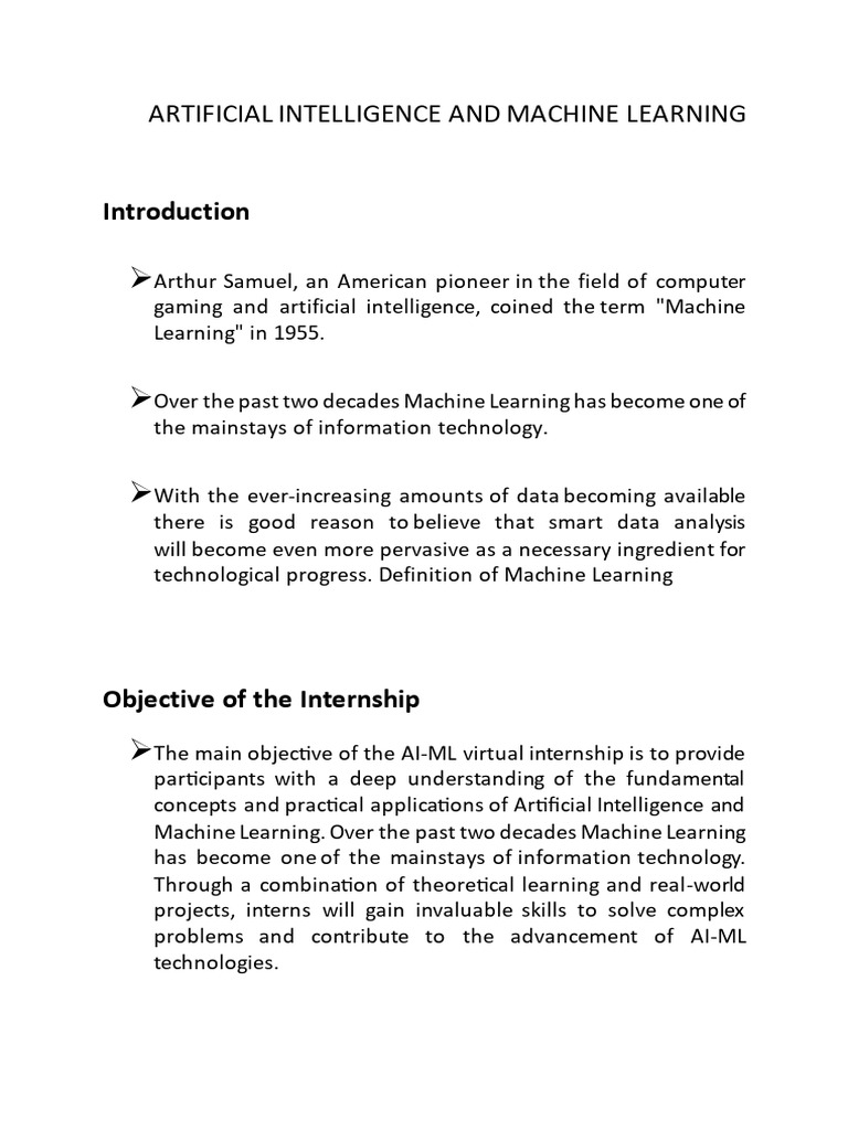ai-ml documentation | PDF | Machine Learning | Artificial Intelligence ai-ml documentation | PDF | Machine Learning | Artificial Intelligence