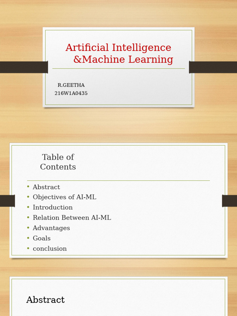 AI-ML PPT | PDF | Artificial Intelligence | Intelligence (AI) & Semantics