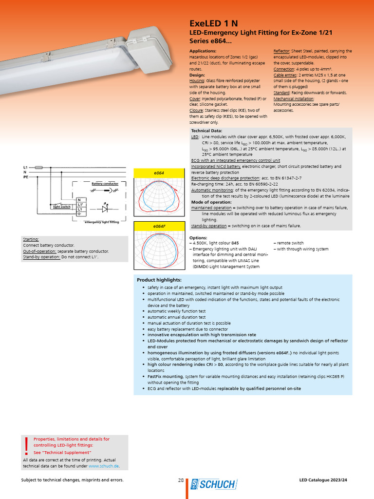 LED Emergency Light Fitting Catalogue | PDF | Lighting | Light Emitting ...