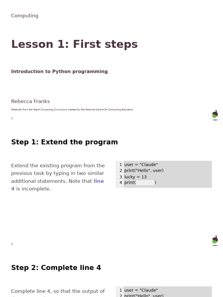 Computing Ks3 Lesson Com Y8 U6 l1 | PDF