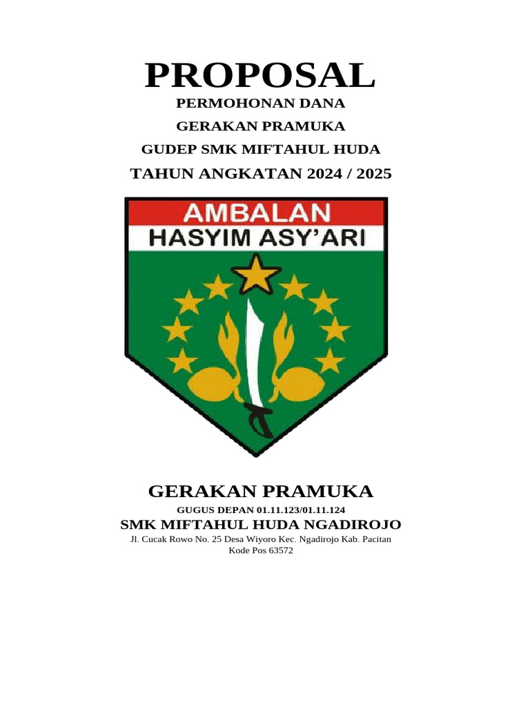 Proposal Pengajuan Dana Kemah PB | PDF