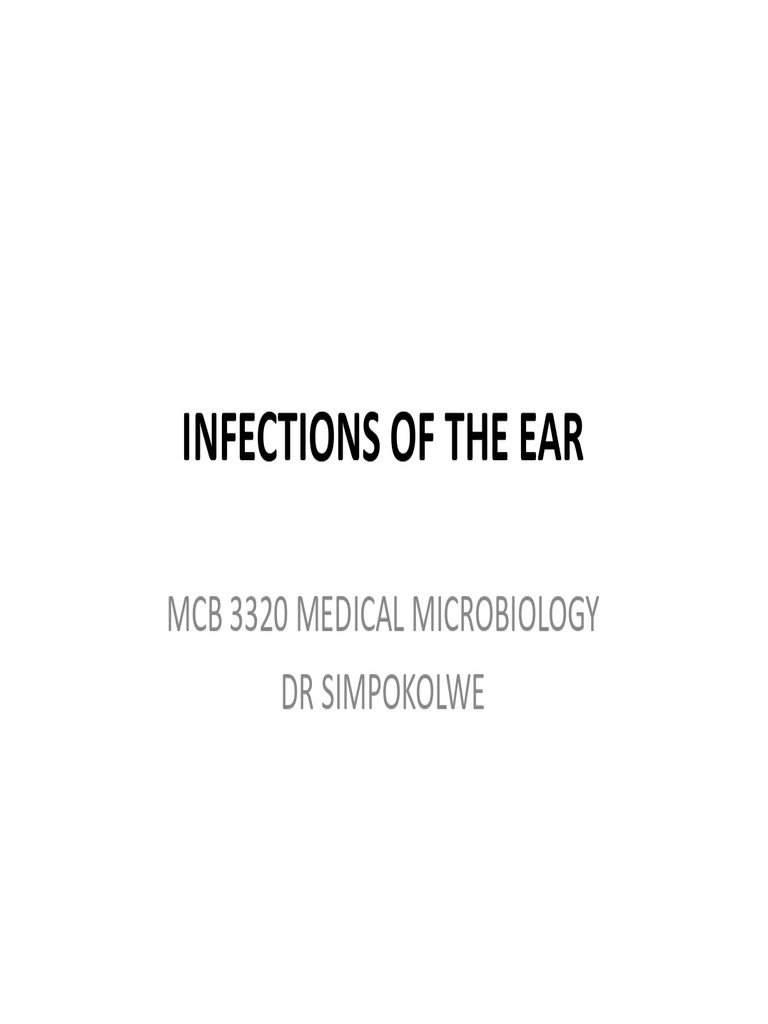 Types and Management of Ear Infections | PDF | Ear | Otorhinolaryngology